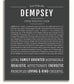 Dempsey | Name Art Print – Name Stories