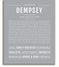 Dempsey | Name Art Print – Name Stories