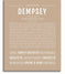 Dempsey | Name Art Print – Name Stories