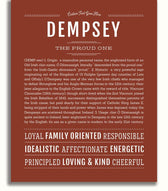 Dempsey | Name Art Print – Name Stories