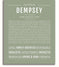 Dempsey | Name Art Print – Name Stories