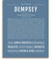 Dempsey | Name Art Print – Name Stories