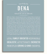 Dena | Name Art Print – Name Stories