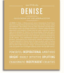 Denise | Name Art Print – Name Stories