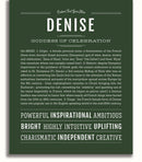 Denise | Name Art Print – Name Stories