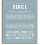 Denise | Name Art Print – Name Stories