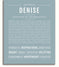 Denise Personalized Name Meaning Art Prints – Name Stories
