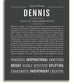 Dennis | Name Art Print – Name Stories
