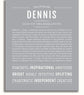 Dennis | Name Art Print – Name Stories