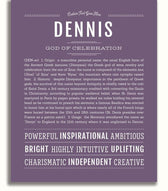 Dennis | Name Art Print – Name Stories