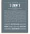 Dennis | Name Art Print – Name Stories