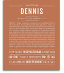 Dennis | Name Art Print – Name Stories