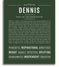 Dennis | Name Art Print – Name Stories