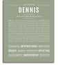 Dennis | Name Art Print – Name Stories