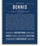Dennis | Name Art Print – Name Stories