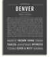 Denver Personalized Name Meaning Art Prints – Name Stories