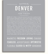 Denver | Name Art Print – Name Stories