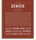 Denver | Name Art Print – Name Stories