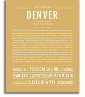 Denver | Name Art Print – Name Stories