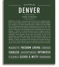 Denver | Name Art Print – Name Stories