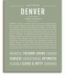 Denver | Name Art Print – Name Stories