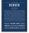 Denver | Name Art Print – Name Stories