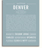 Denver | Name Art Print – Name Stories
