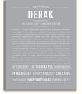 Derak Personalized Name Meaning Art Prints – Name Stories