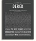 Derek | Name Art Print – Name Stories