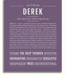 Derek | Name Art Print – Name Stories