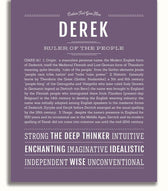 Derek | Name Art Print – Name Stories