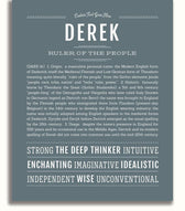 Derek | Name Art Print – Name Stories