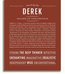 Derek | Name Art Print – Name Stories
