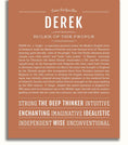 Derek | Name Art Print – Name Stories