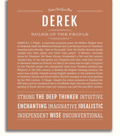 Derek | Name Art Print – Name Stories