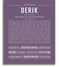 Derik Personalized Name Meaning Art Prints – Name Stories