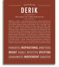 Derik | Name Art Print – Name Stories