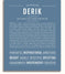 Derik Personalized Name Meaning Art Prints – Name Stories
