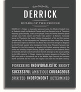 Derrick | Name Art Print – Name Stories