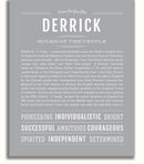 Derrick | Name Art Print – Name Stories