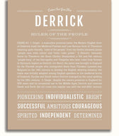 Derrick | Name Art Print – Name Stories