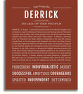 Derrick | Name Art Print – Name Stories