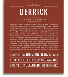 Derrick | Name Art Print – Name Stories