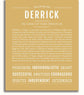 Derrick Personalized Name Meaning Art Prints – Name Stories