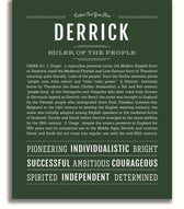 Derrick | Name Art Print – Name Stories