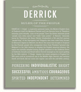 Derrick | Name Art Print – Name Stories