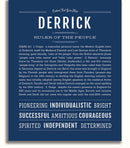 Derrick | Name Art Print – Name Stories