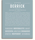 Derrick | Name Art Print – Name Stories