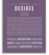 Desiree | Name Art Print – Name Stories