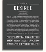Desiree | Name Art Print – Name Stories
